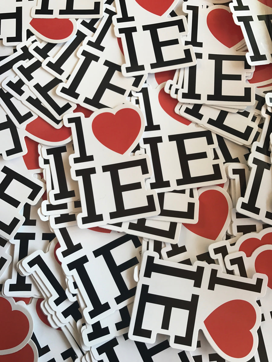 1 Heart IE 4Inch Vinyl Sticker – 1LoveIE
